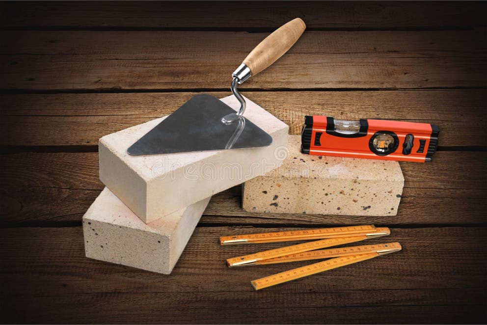 Brick Construction stock image. Image of tool, stack - 62047979
