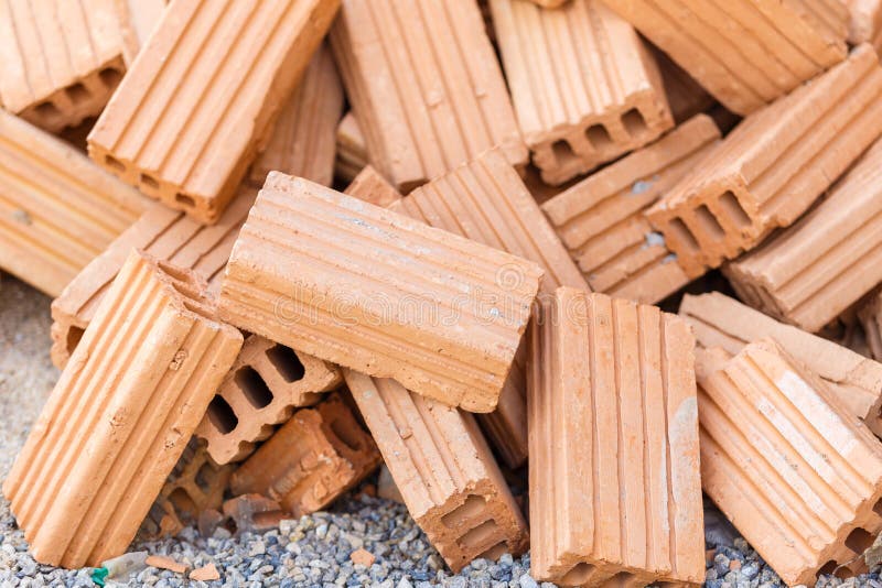 Brick for Construction Work Stock Image - Image of site, brickwork ...