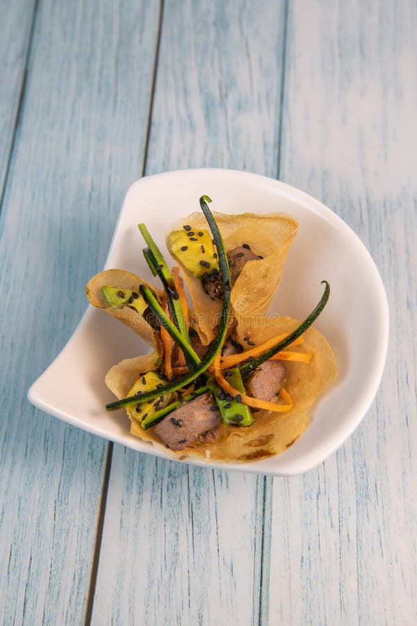 Brick and Cornet with Pieces of Red Tone Stock Image - Image of pastry ...