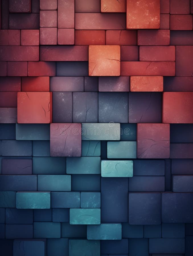 Brick Creative Abstract Geometric Texture. Stock Illustration ...