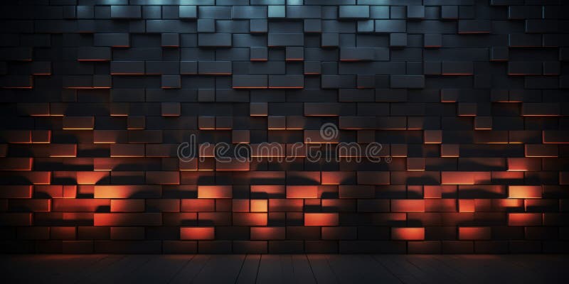 Brick Creative Abstract Geometric Wallpaper. Stock Illustration ...