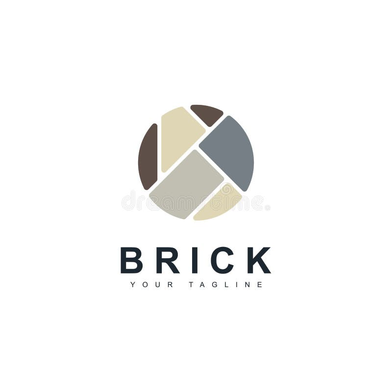Brick Creative Logo Design Concepts Stock Vector - Illustration of ...