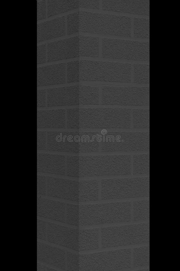 Brick Dark Grey Column Angle Architecture Abstract Pattern Detail ...