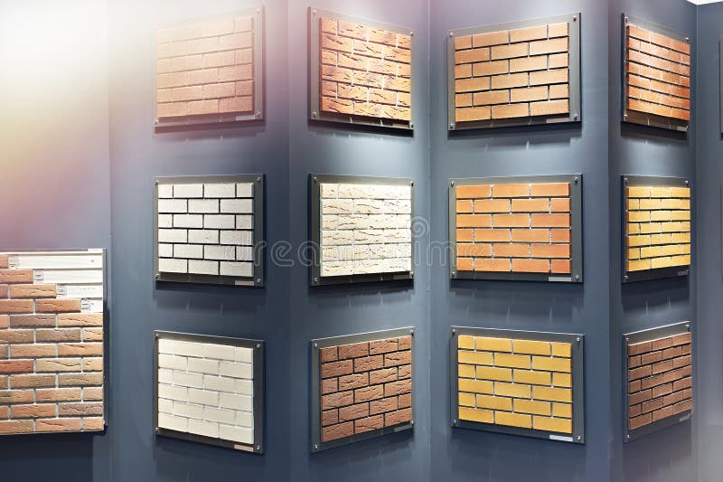 Brick Decorative Panels. Wall Cladding Yellow Panels with Brick Texture ...