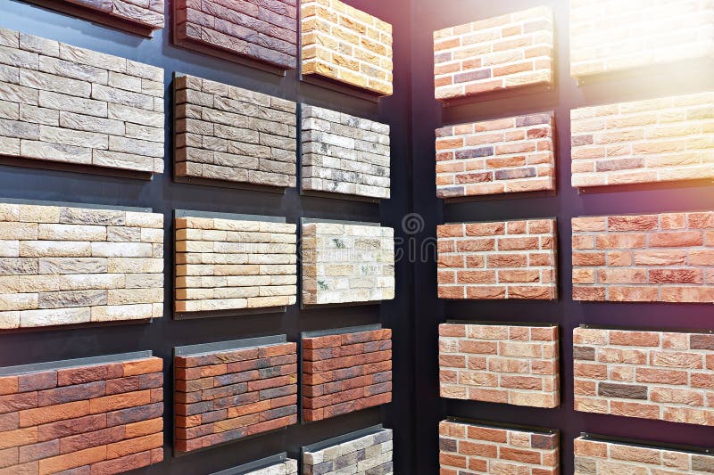 Brick Decorative Panels. Wall Cladding Yellow Panels with Brick Texture ...