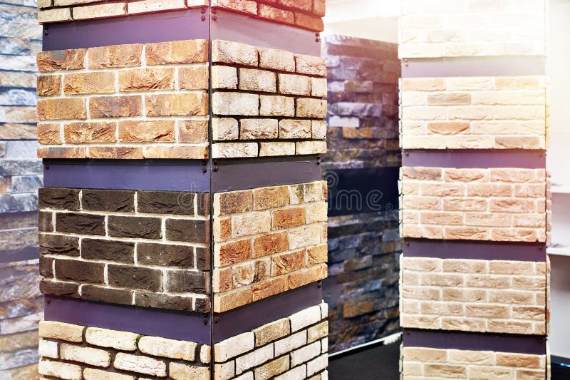 Brick Decorative Wall Panels Stock Photo - Image of bricks, color ...