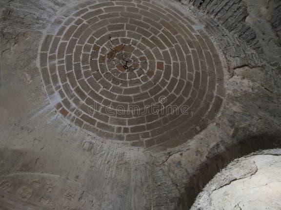 Brick Dome Interior with Concentric Circular Pattern, Part of Ancient ...