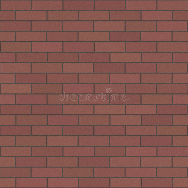 Brick Drawing. Seamless Red Brick Wall Background - Texture Pattern for ...