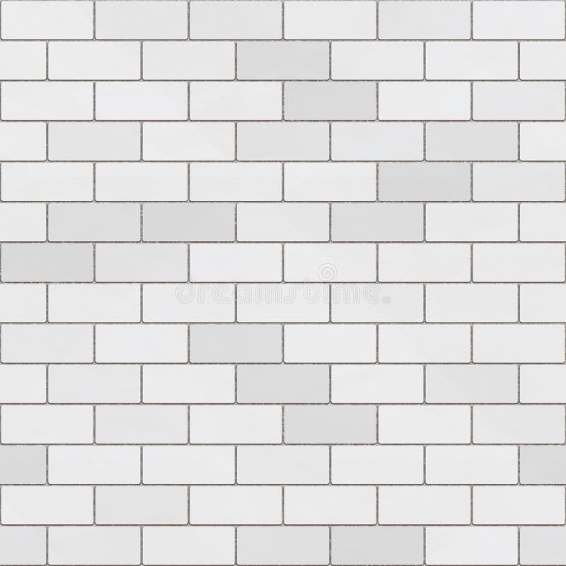 Brick Drawing. White Brick Wall Seamless Background- Texture Pattern ...