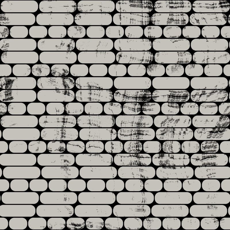 Brick Drawing. White Brick Wall Seamless Background- Texture Pattern ...