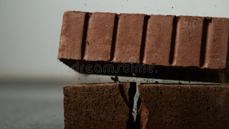 Brick Falling on and Breaking Another Stock Footage - Video of brick ...
