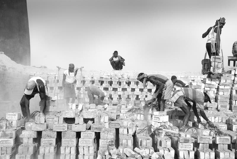 Brick Field Labour in India Editorial Photography - Image of poisonous ...
