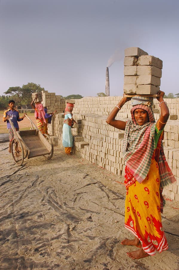 Brick Field in West Bengal-India Editorial Photography - Image of ...