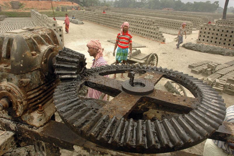 Brick Field in West Bengal-India Editorial Photo - Image of brick ...