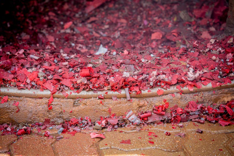Brick Firecracker Oven in a Big Buddhist Temple in Thailand Stock Photo ...