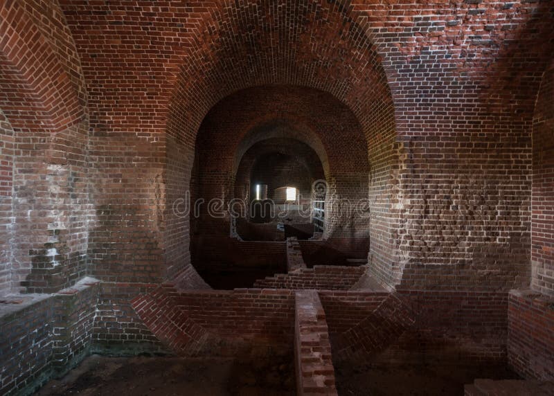 Brick Fort Ruins stock image. Image of vaulted, brick - 83755449