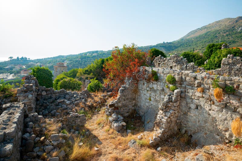 Brick Fortress and Houses Inside it Stock Photo - Image of gate ...
