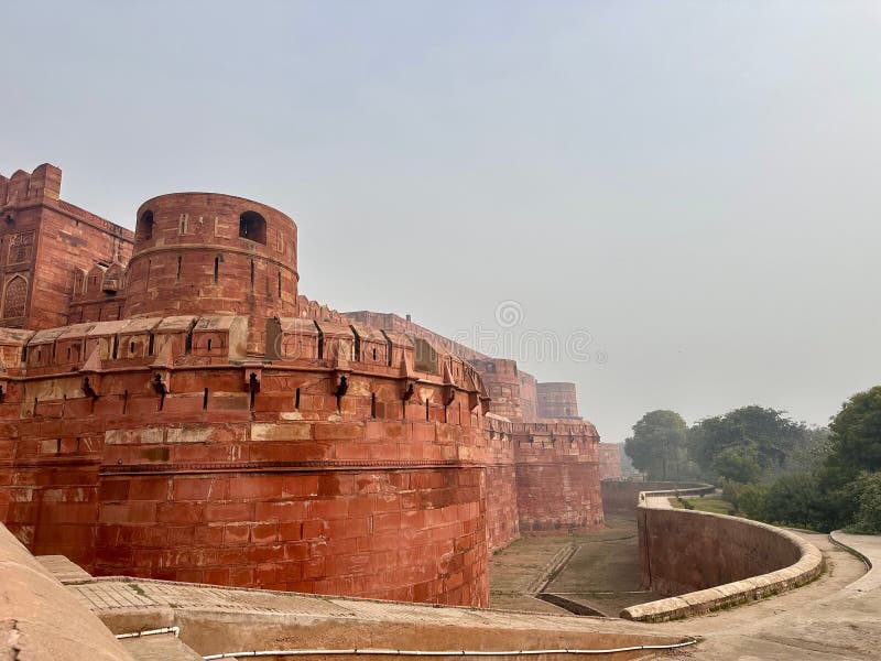 Brick Fortress stock image. Image of travel, architecture - 355736533