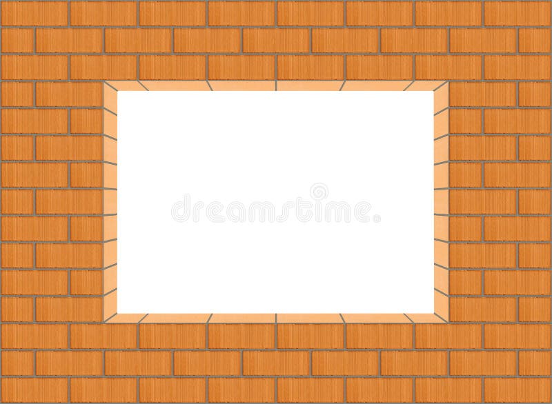 Brick frame stock illustration. Illustration of decor - 25003836