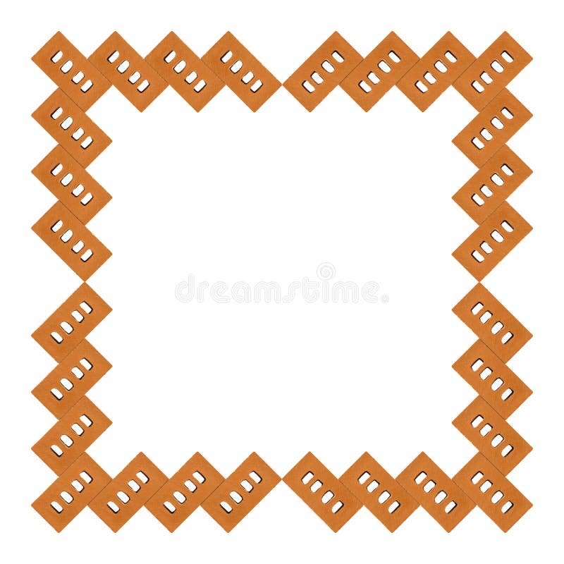 Brick frame on white stock image. Image of architecture - 25196601