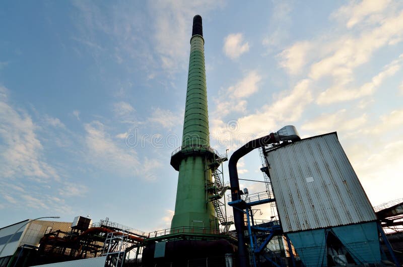 Big Furnace from Aurubis Copper Factory Stock Photo - Image of ...