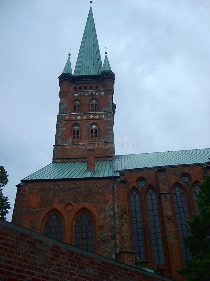 Brick Gothic Architecture, Lubeck, Germany Stock Photo - Image of ...
