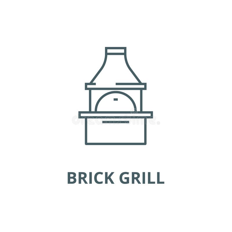 Grill Line Icon Concept. Grill Flat Vector Symbol, Sign, Outline ...