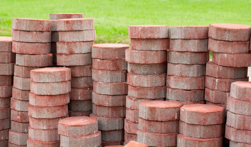Brick on the ground stock photo. Image of group, built - 25468404