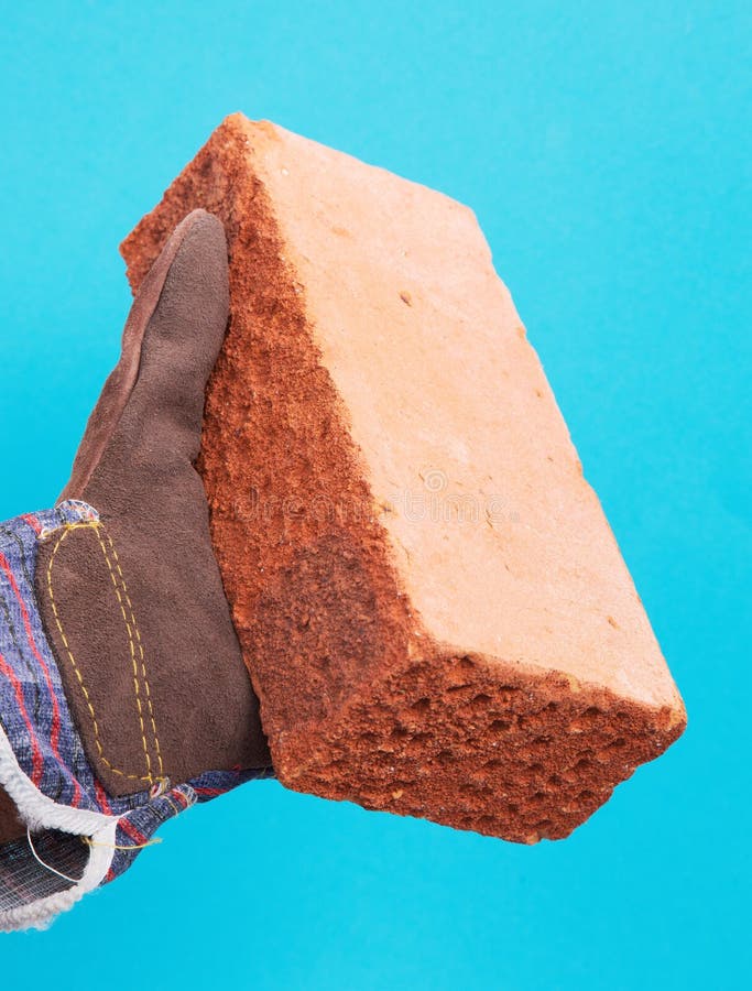 Brick stock image. Image of glove, block, brickwork, blue - 66162511