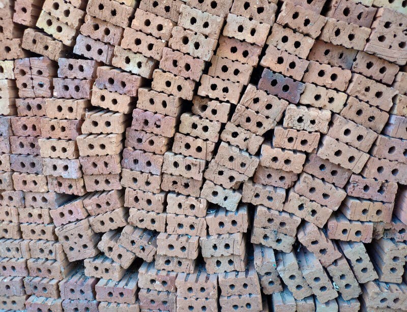 Brick, Hole, Brick Wall in Disorder Texture Background Stock Photo ...