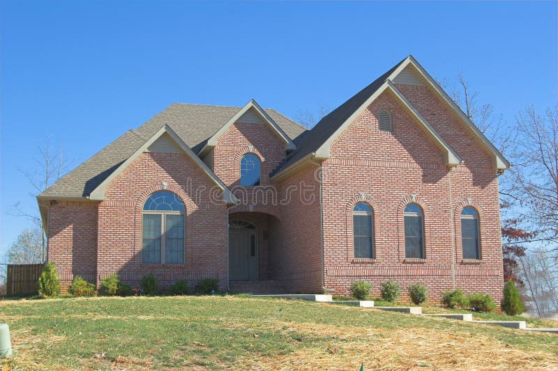 Brick Home in Country stock photo. Image of country, build - 349614