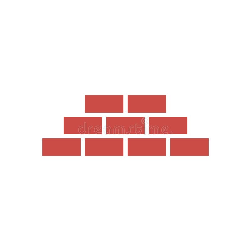 Brick icon design stock vector. Illustration of logo - 356610732