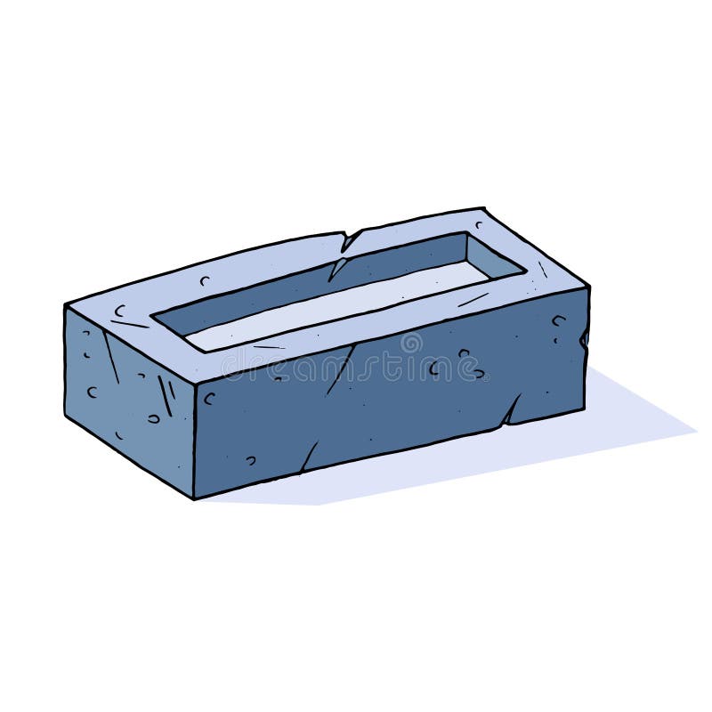 Brick. Red Brick. Vector Illustration of a Red Brick Building. Hand ...