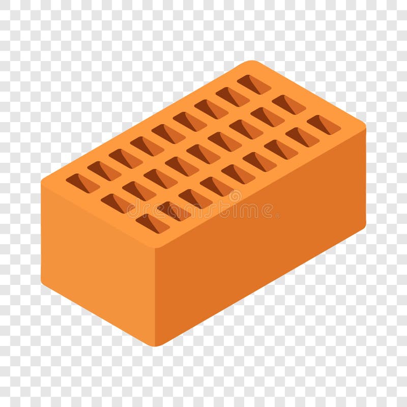 Brick Icon, Isometric 3d Style Stock Vector - Illustration of creative ...