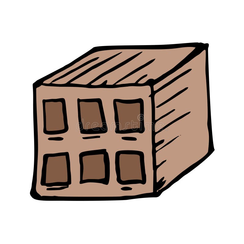 Brick illustration stock vector. Illustration of build - 83721978