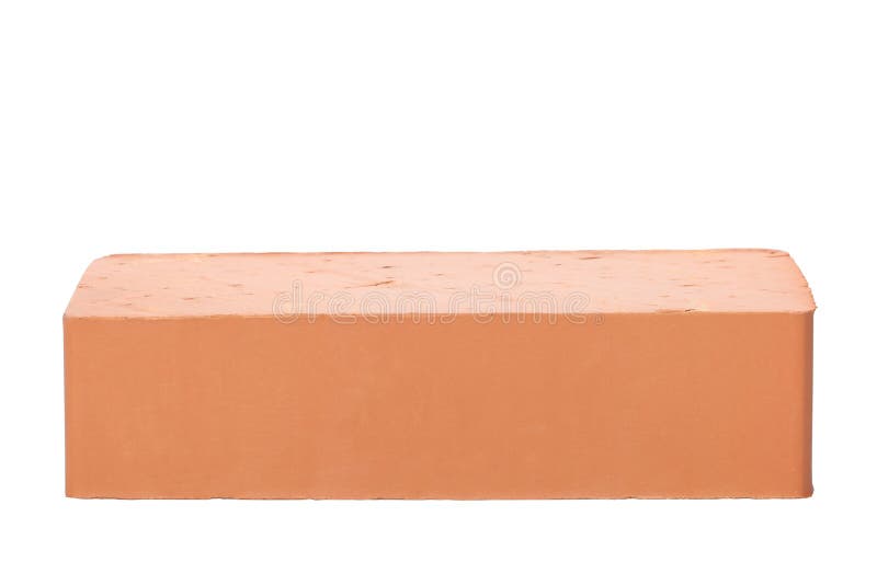 Brick Isolated on White Background with Clipping Path and Copy Space ...