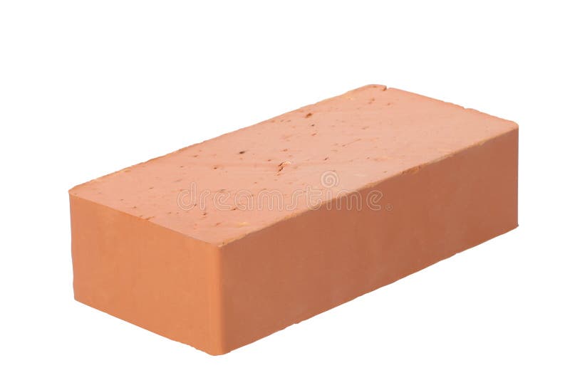 Brick Isolated on White Background with Clipping Path and Copy Space ...