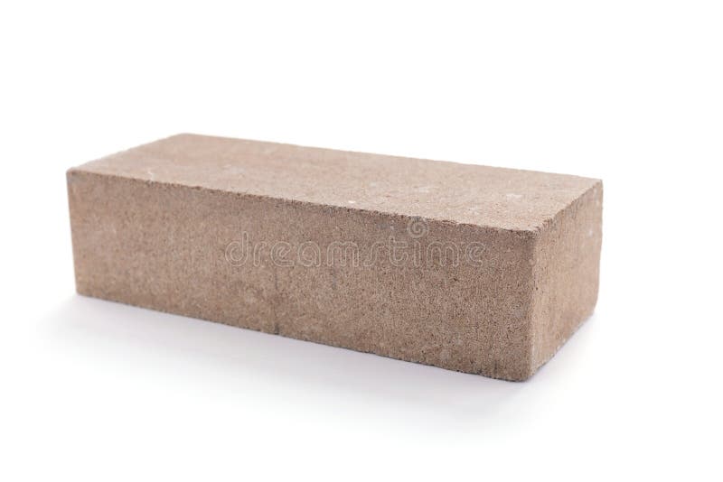 Brick Isolated on White Background. Construction Brick on White Stock ...