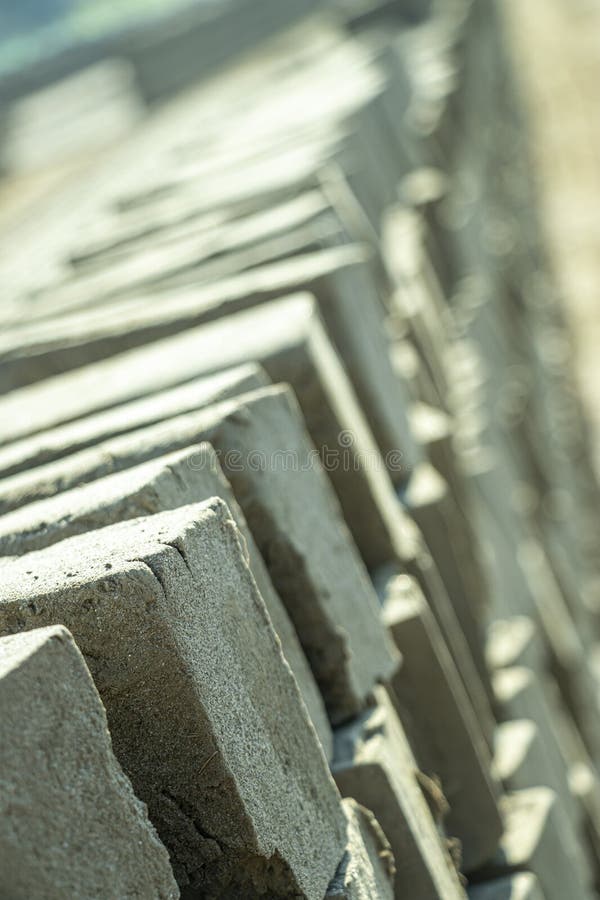 Brick Kiln Preparing Raw Bricks for Firing Stock Image - Image of ...