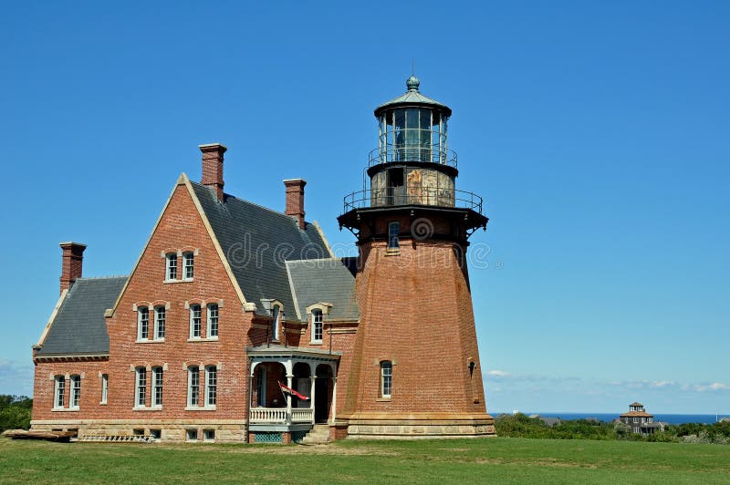 Brick Lighthouse stock image. Image of brick, tradition - 16255955