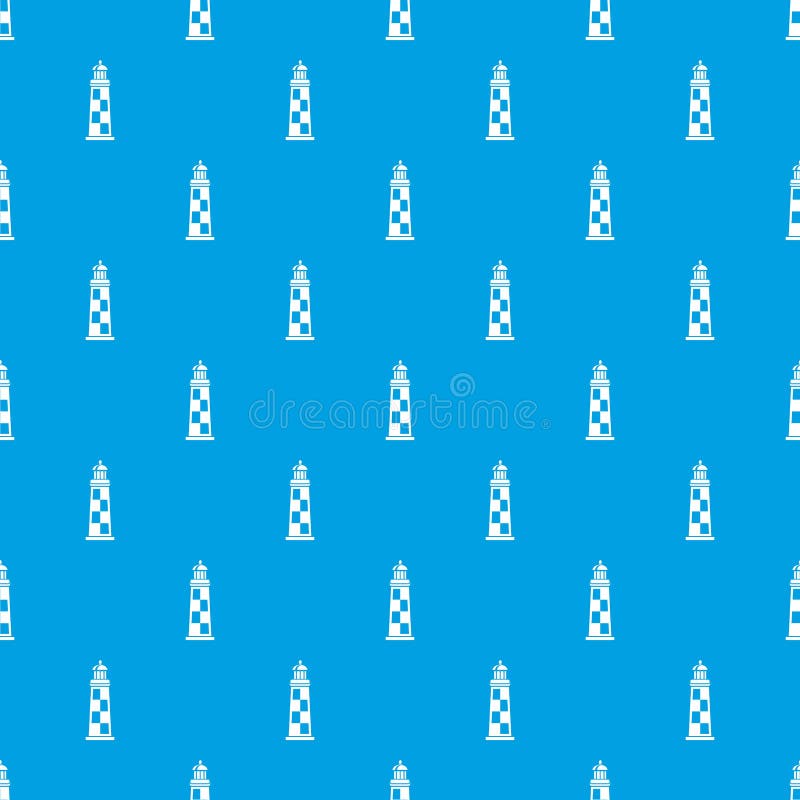 Brick Lighthouse Pattern Vector Seamless Blue Stock Vector ...