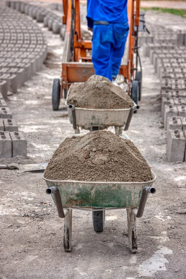 Brick machine stock image. Image of bricklaying, development - 193598817