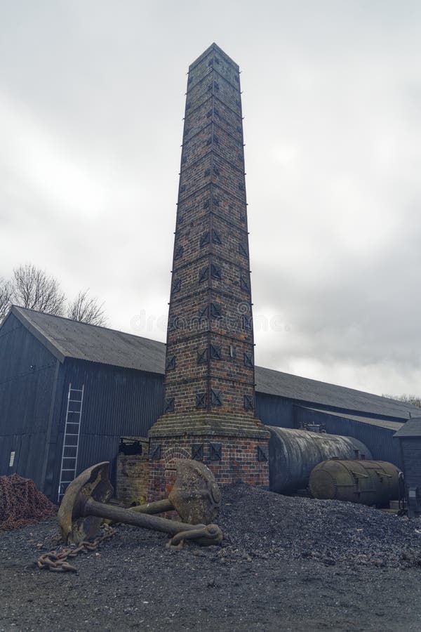Brick Made Old Factory Chimney Editorial Stock Image - Image of ...
