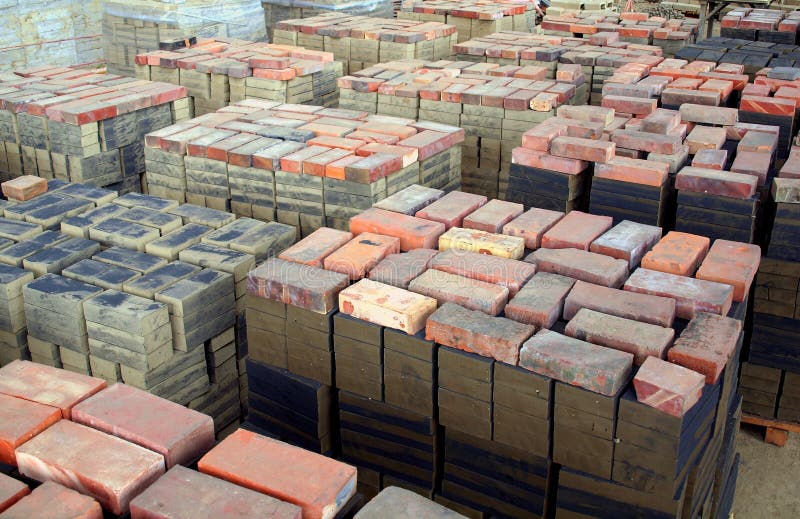 Brick Making Factory stock image. Image of molded, moist - 25428631