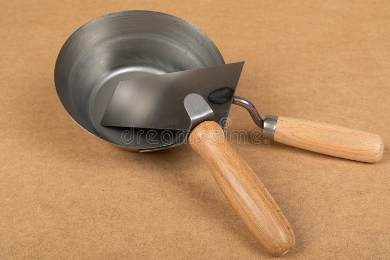 Brick and mason tools stock image. Image of element - 209649465