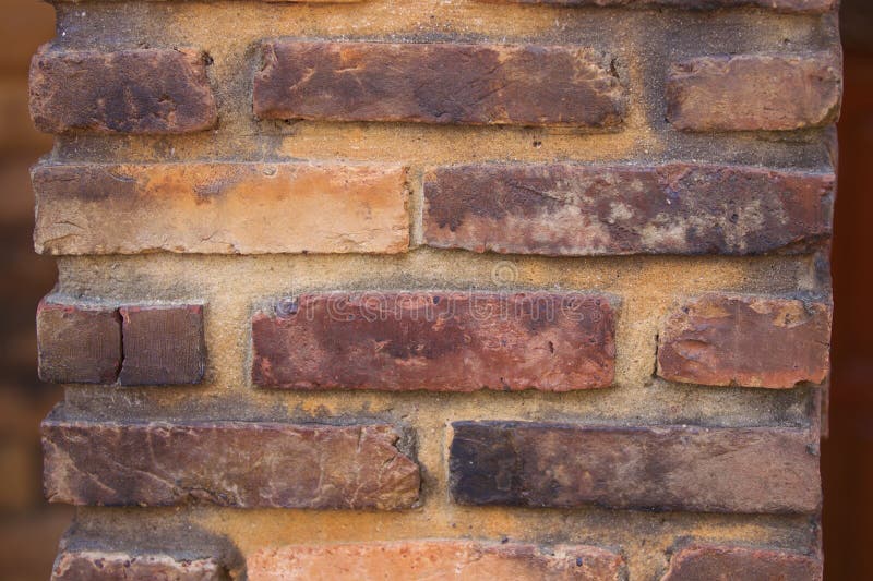 Brick masonry of red brick stock image. Image of florid - 111748851
