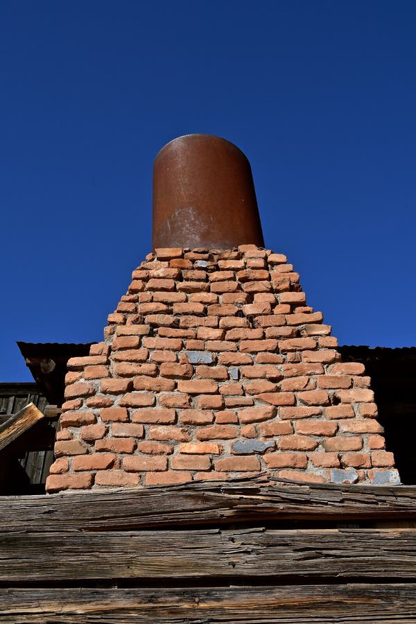 Bricks and Mortar Surround a Smoke Stack Stock Photo - Image of wood ...