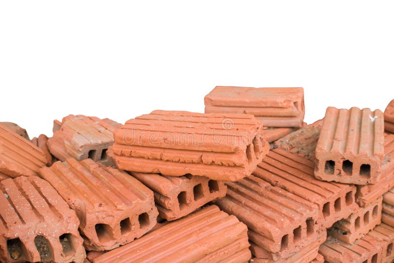 Brick Orange for Construction and Structural Stock Photo - Image of ...