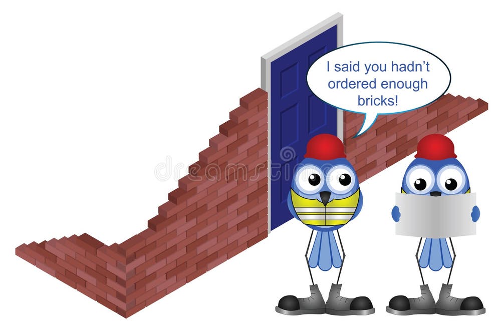 Brick order shortfall stock vector. Illustration of brick - 25926083