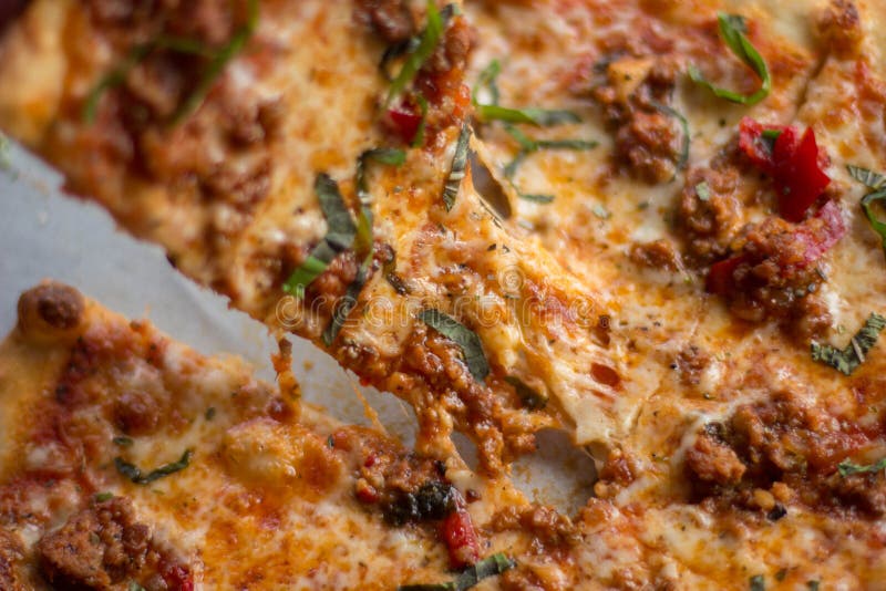 Brick Oven Pizza stock image. Image of oven, mozzarella - 76965707